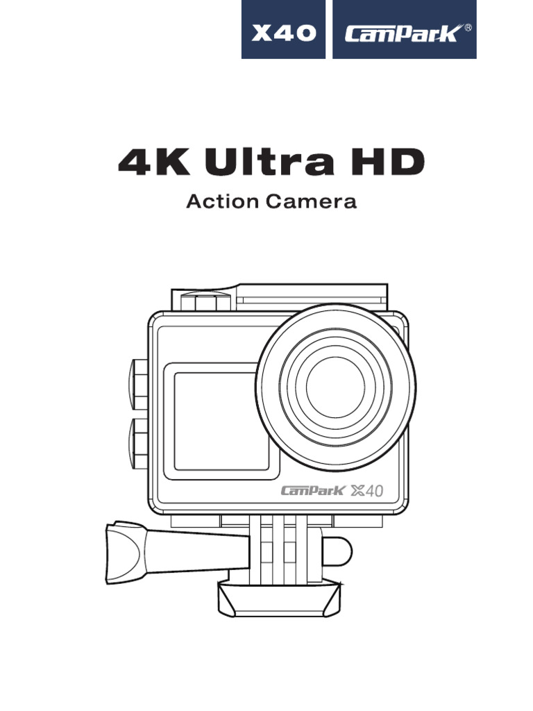 Campark X40 Action Camera Manual | PDF