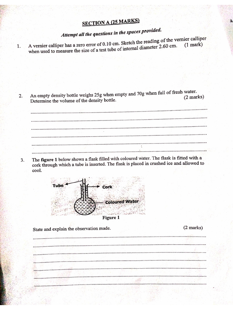 Physics Form 3 Questions | PDF