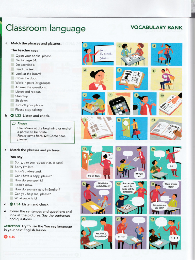 classroom language | PDF