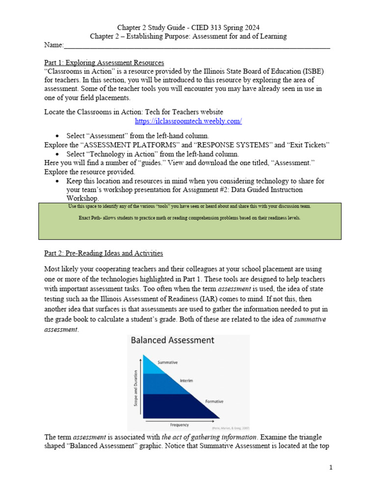 Chapter 2 Study Guide | PDF | Educational Assessment | Rubric (Academic)