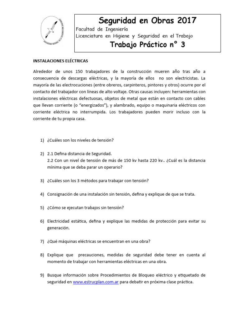 Tpn°3 Consignas R.elec | PDF