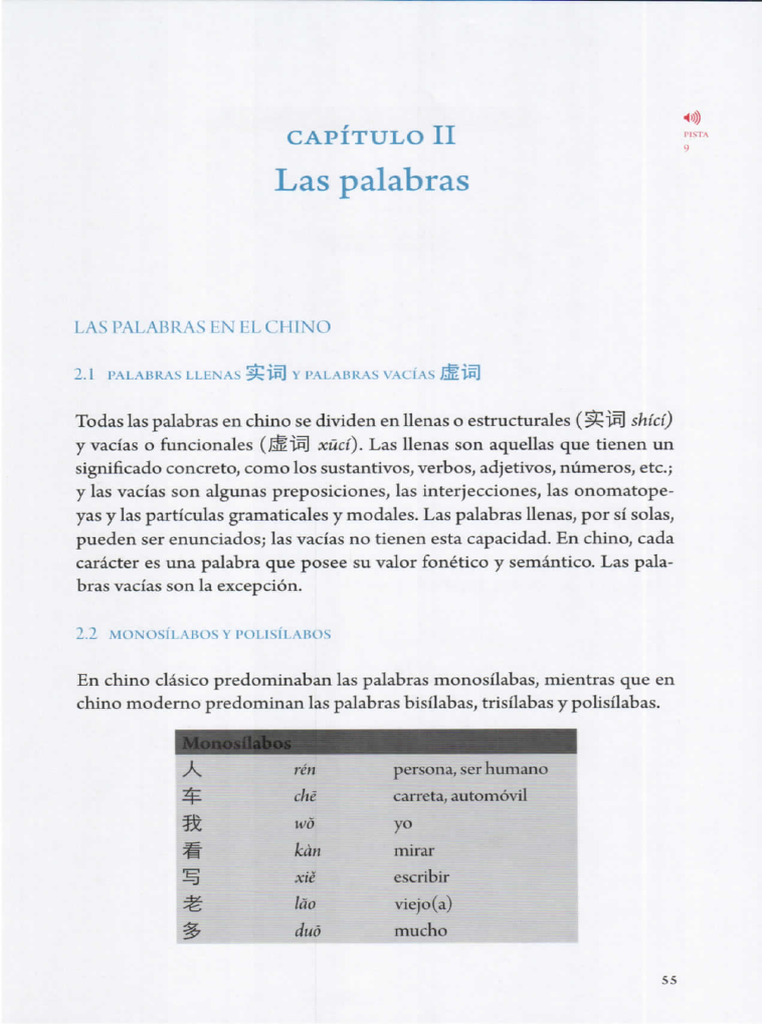 Capítulo II de Gramática Práctica Del Chino | PDF