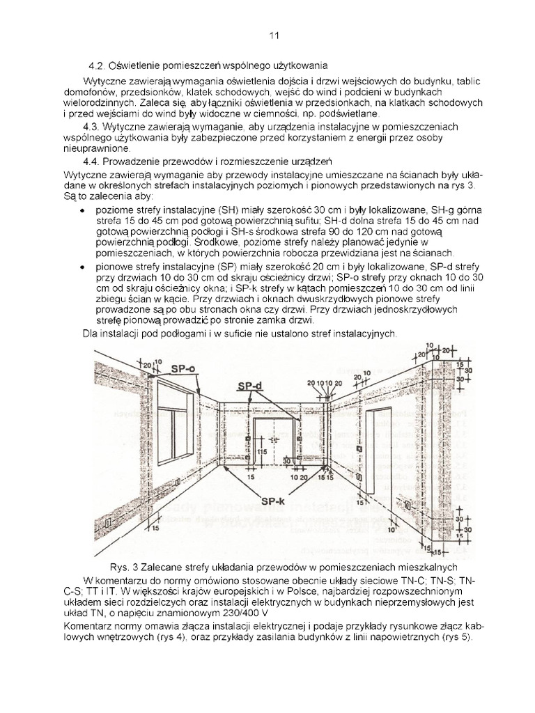 Norma SEP - Wycinek - Prowadzenie Instalacji | PDF