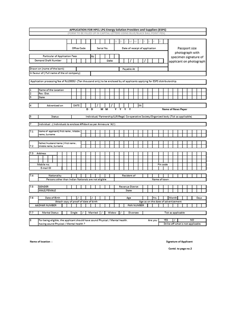 Application Format For ESPS Version 1.0 0522T | PDF | Banks