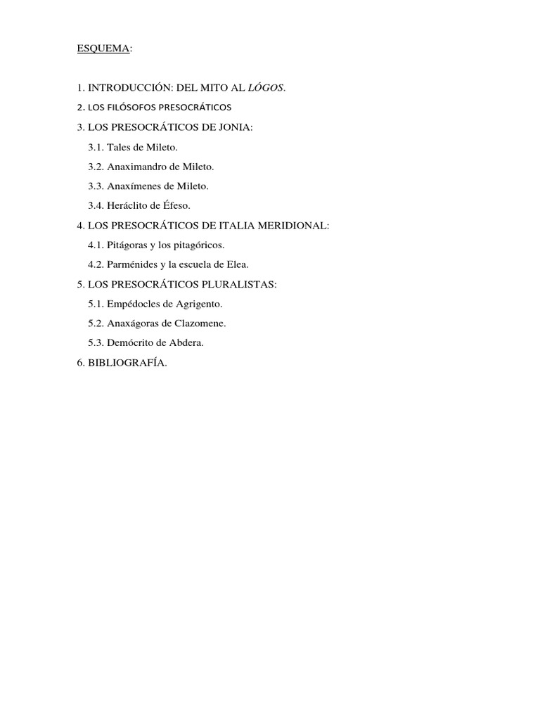 UD. 2 Los Filósofos Presocráticos | PDF | Metafísica