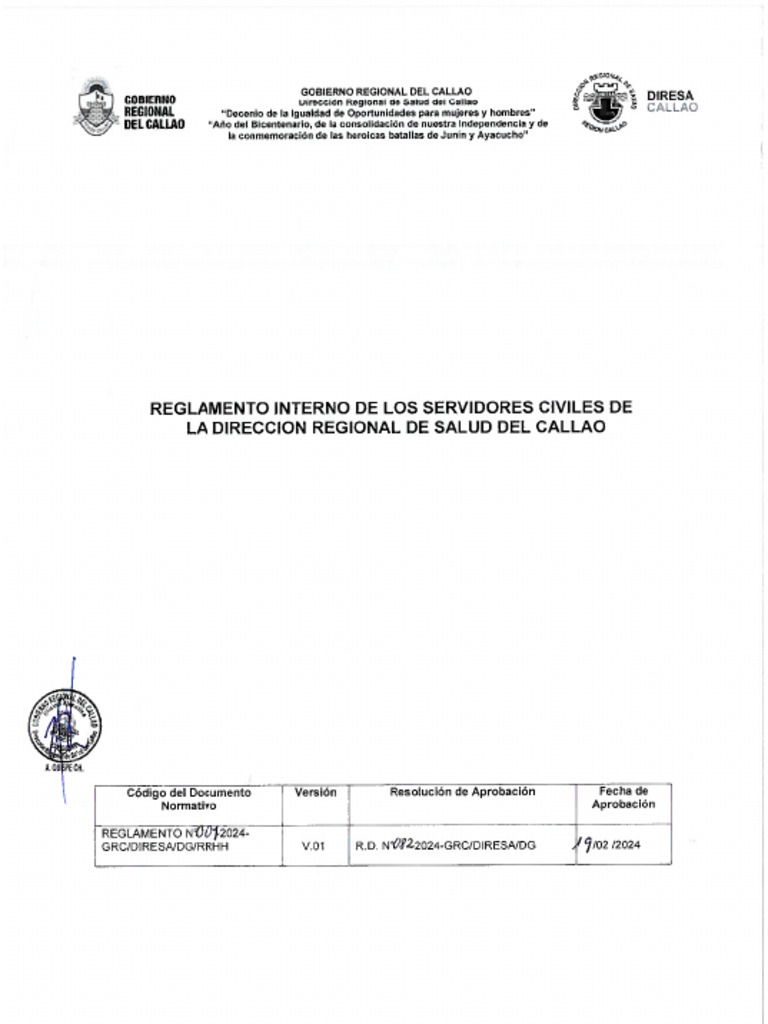 Nuevo Rit Diresa Callao 2024 | PDF
