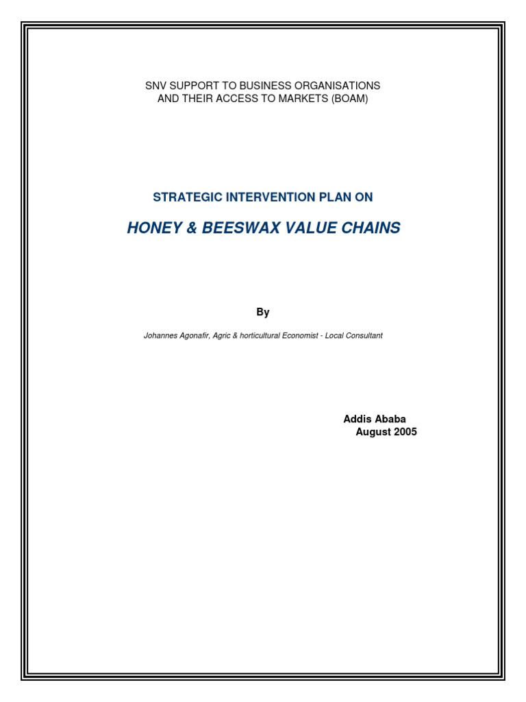 Ethiopia - VC Honey Beeswax2005 | PDF | Beehive | Beekeeping