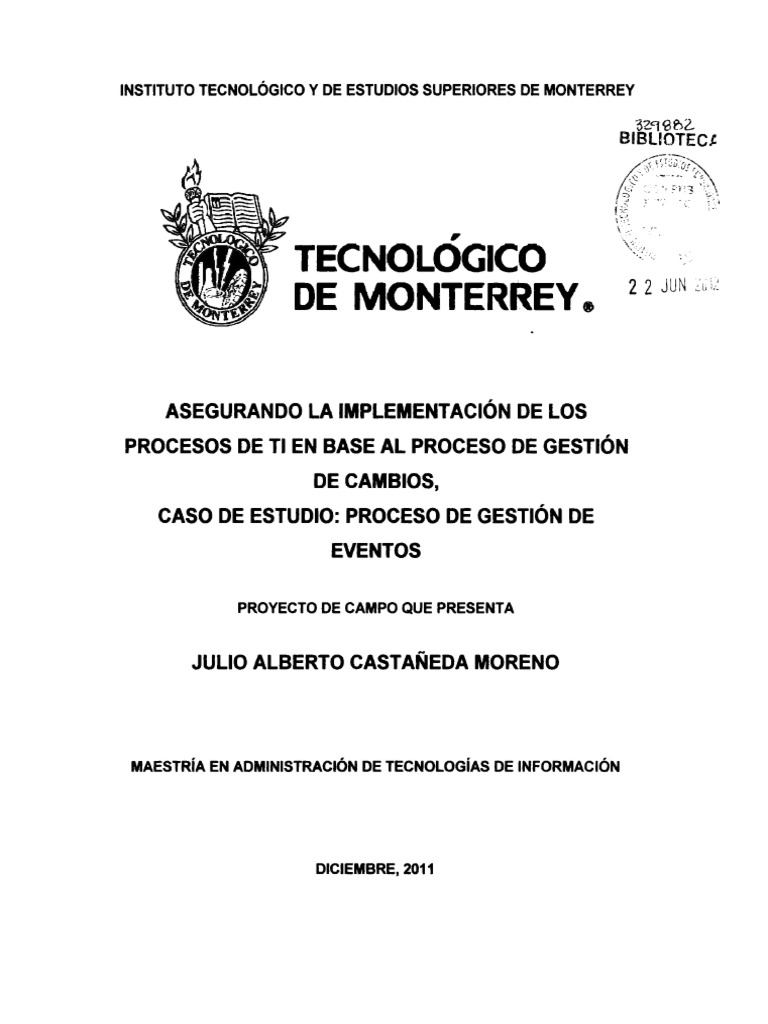 Cem 329882 | PDF | Itil | Riesgo