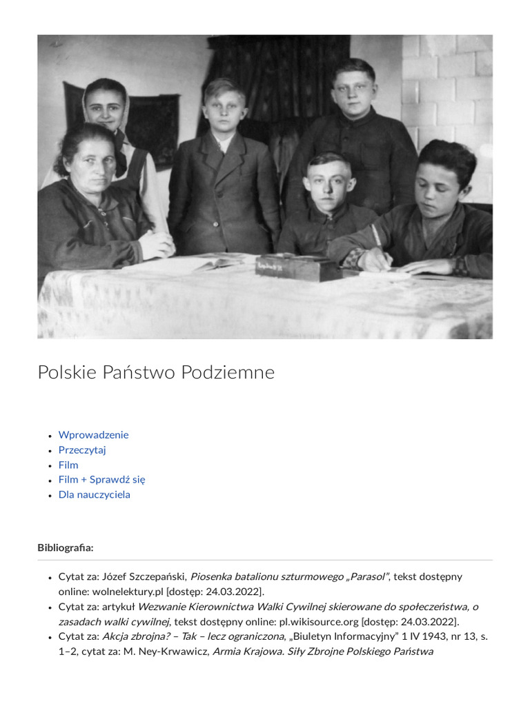 Polskie Panstwo Podziemne | PDF