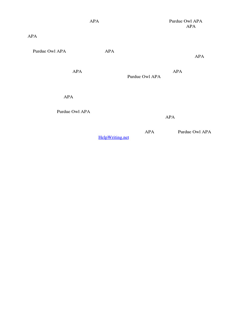 Purdue Owl Apa | PDF | Apa Style | Citation
