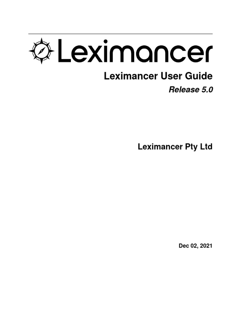 Leximancer User Guide 5 | PDF | Analysis | Tag (Metadata)