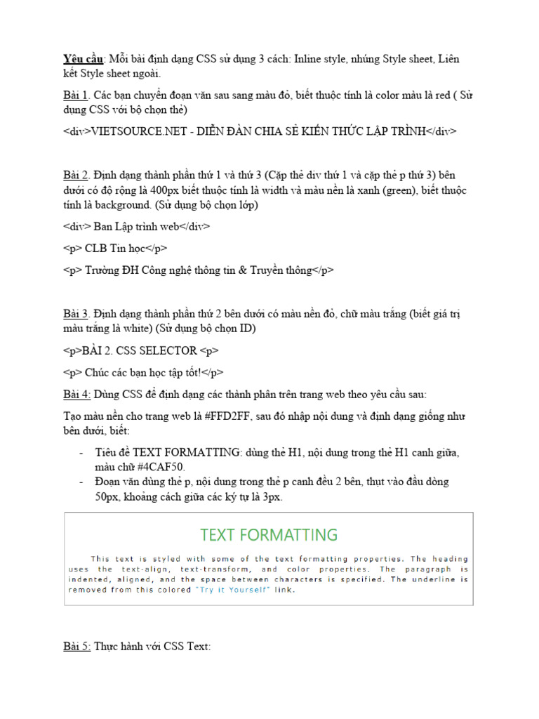 Lam Quen Voi Css - Text | PDF