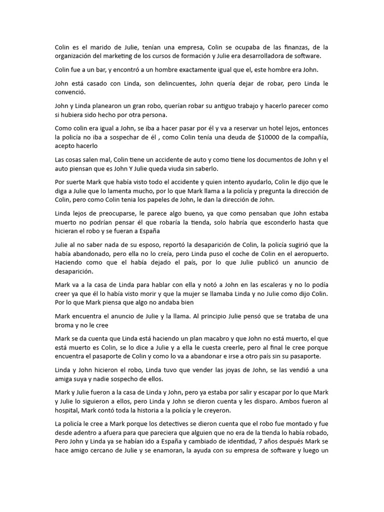 Colin Fenton: Oficialmente Muerto | PDF | Novela negra, policíaca y ...