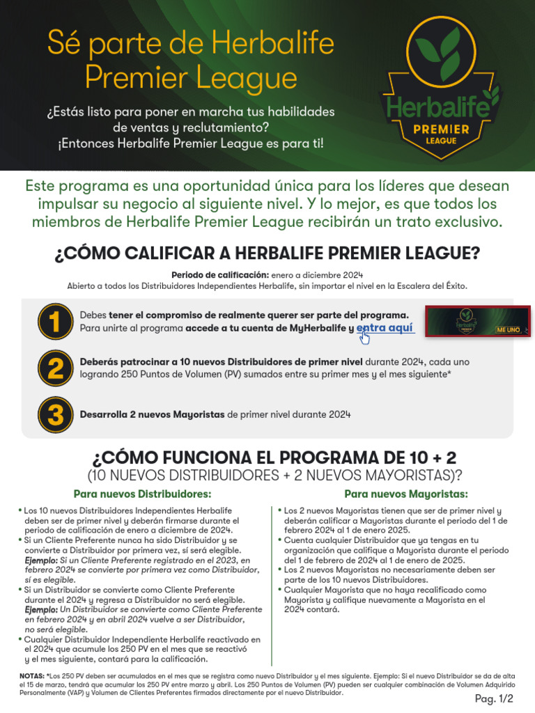 Herbalife Premier League | PDF