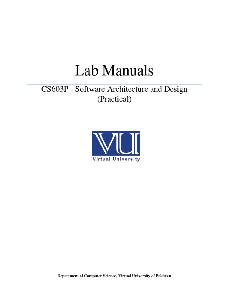 CS603P - All Lab Manuals (Lab 1 To 16) | PDF | Systems Engineering | Information Technology