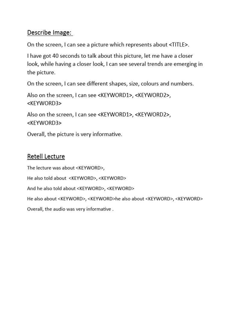 Description If Pte Image | PDF | Foreign Language Studies