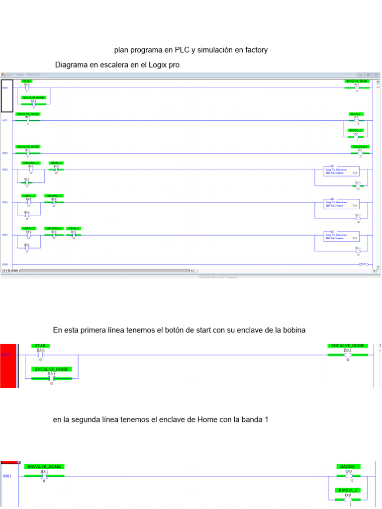 Diagrama En Escalera En El Logix Pro Pdf Informática Ingeniería