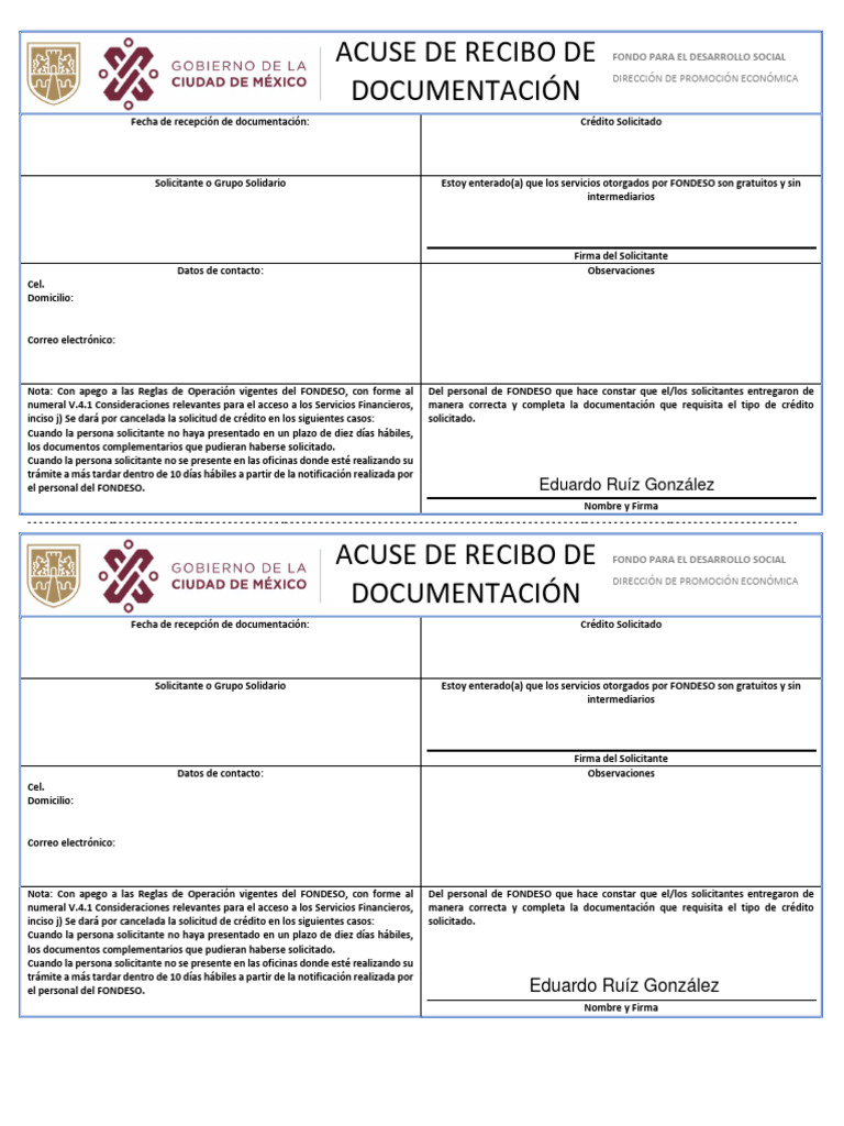 Acuse - Recepcion - Documentos (2) - 4 | PDF