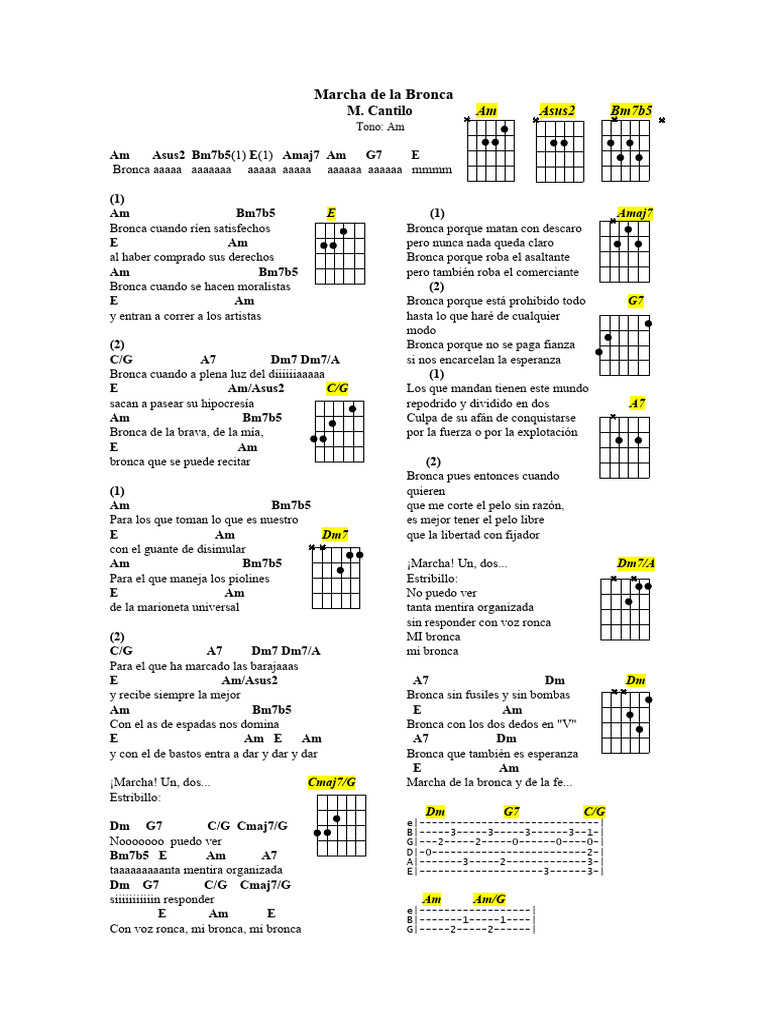 Marcha de La Bronca | PDF