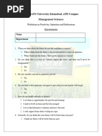 Spane Scale of Positive and Negative Experience Assessment | PDF ...