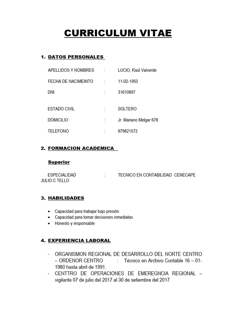 CV Raul Valverde | PDF