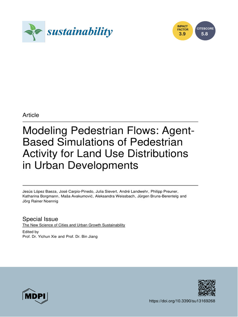 Modeling Pedestrian Flows | PDF | Simulation | Agent Based Model