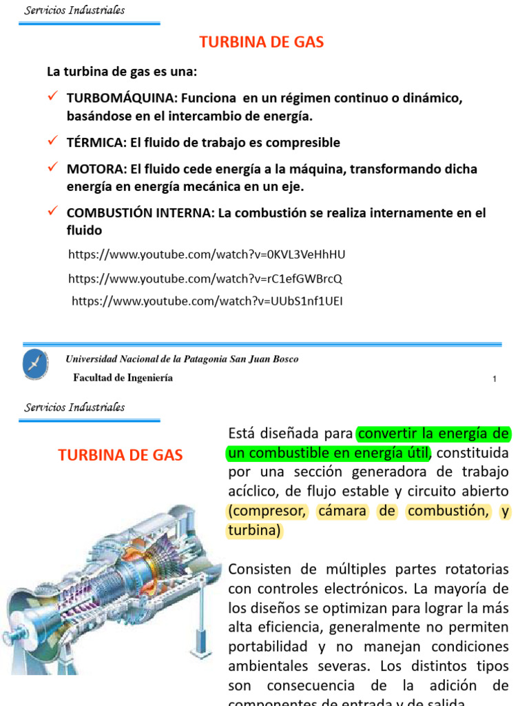 Turbinas de Gas | PDF | Turbina | Ingeniería mecánica