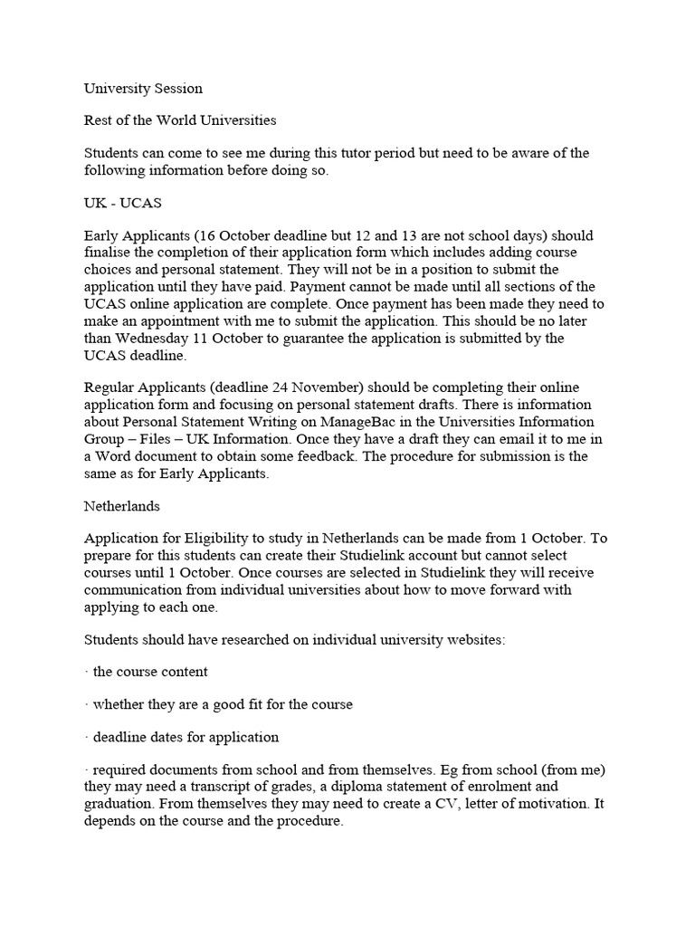 Tutor Group Guidance For University | PDF