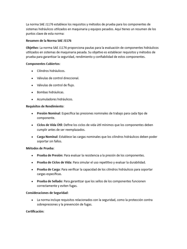 La norma SAE J1176 | PDF