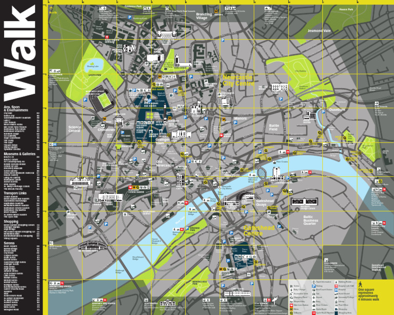 Newcastle City Centre Walking Map | PDF