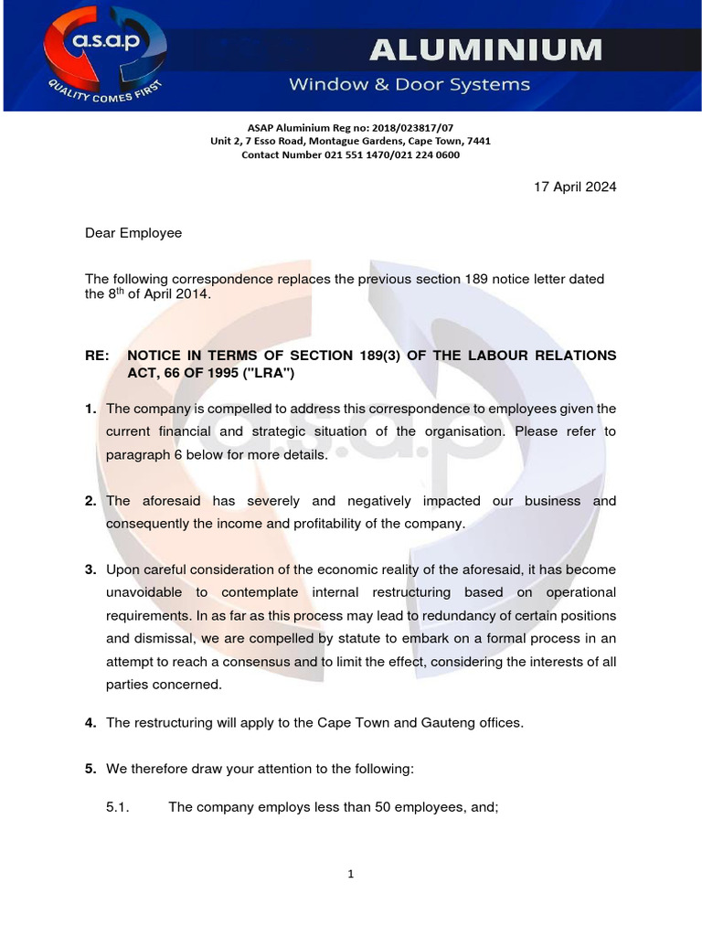 First Letter Restructuring 2024 Revised Admin Employees | PDF ...