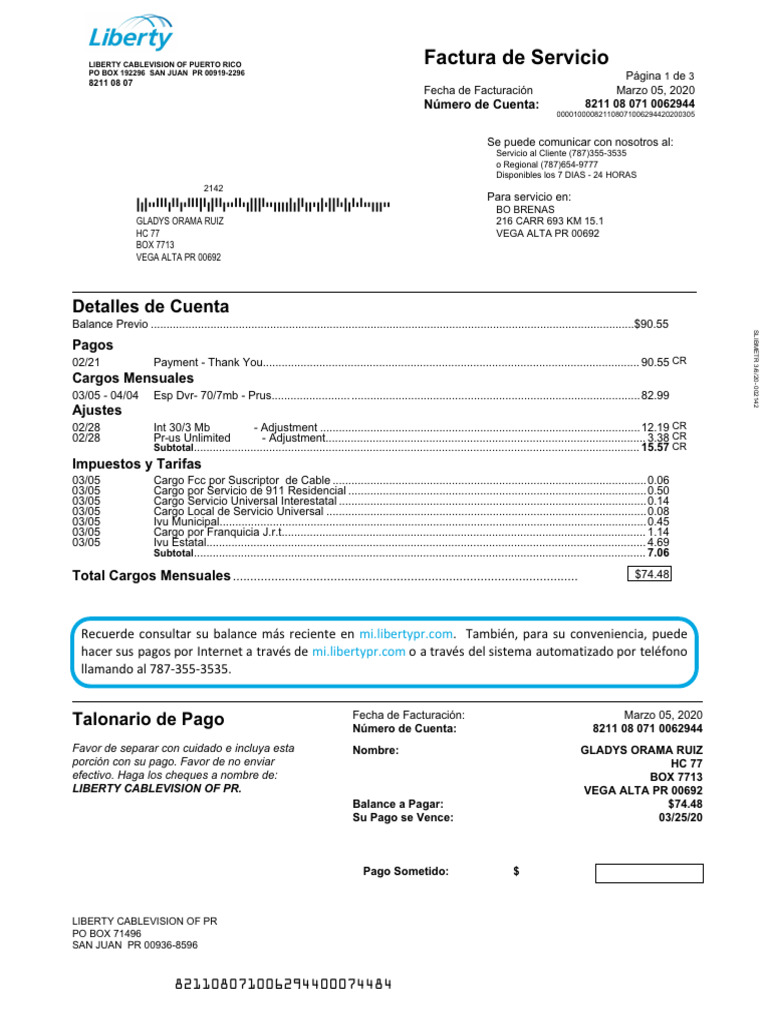 Statement 6 | PDF | Tarjeta de débito | Cheque