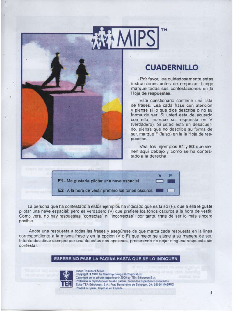 Cuadernillo MIPS | PDF