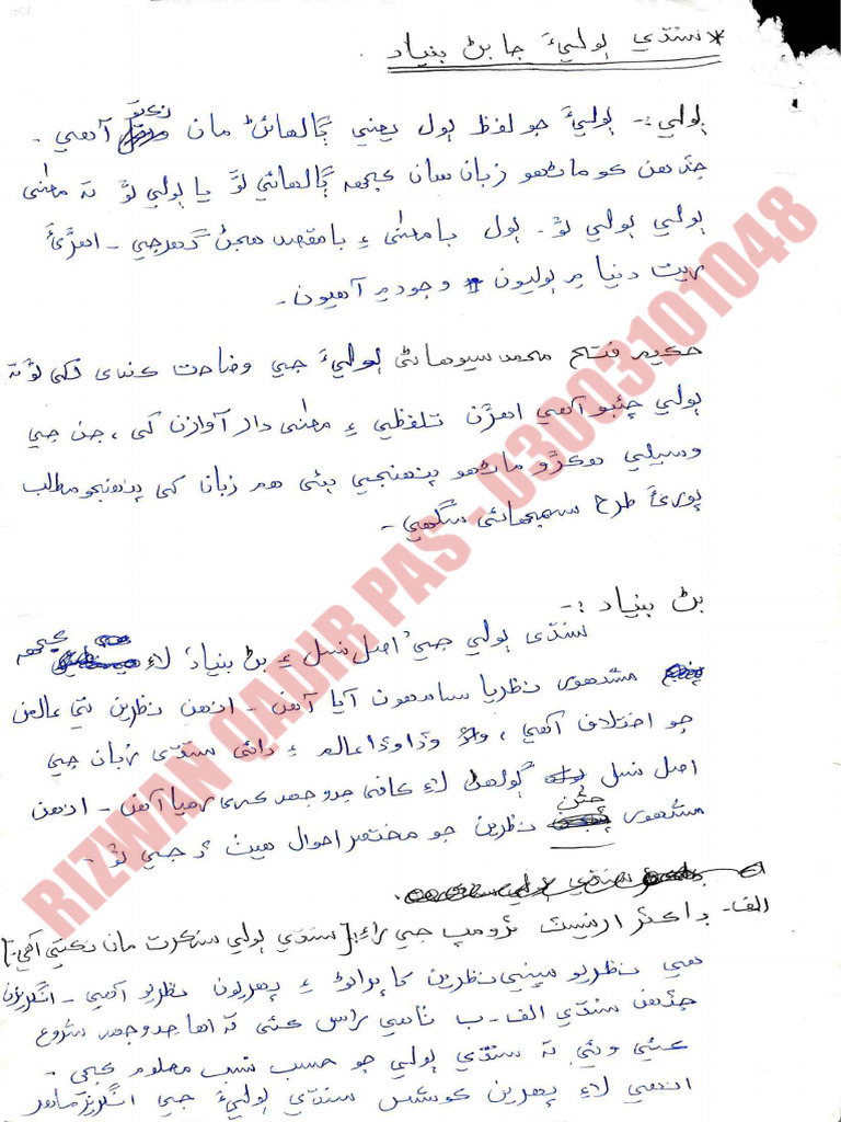 Sindhi - Rizwan - 1 Share | PDF