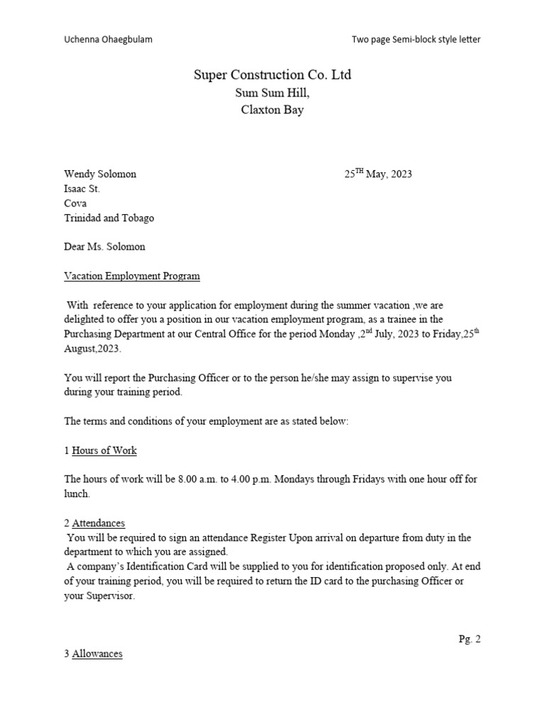 Semi Block Letter | PDF | Public Finance | Taxation