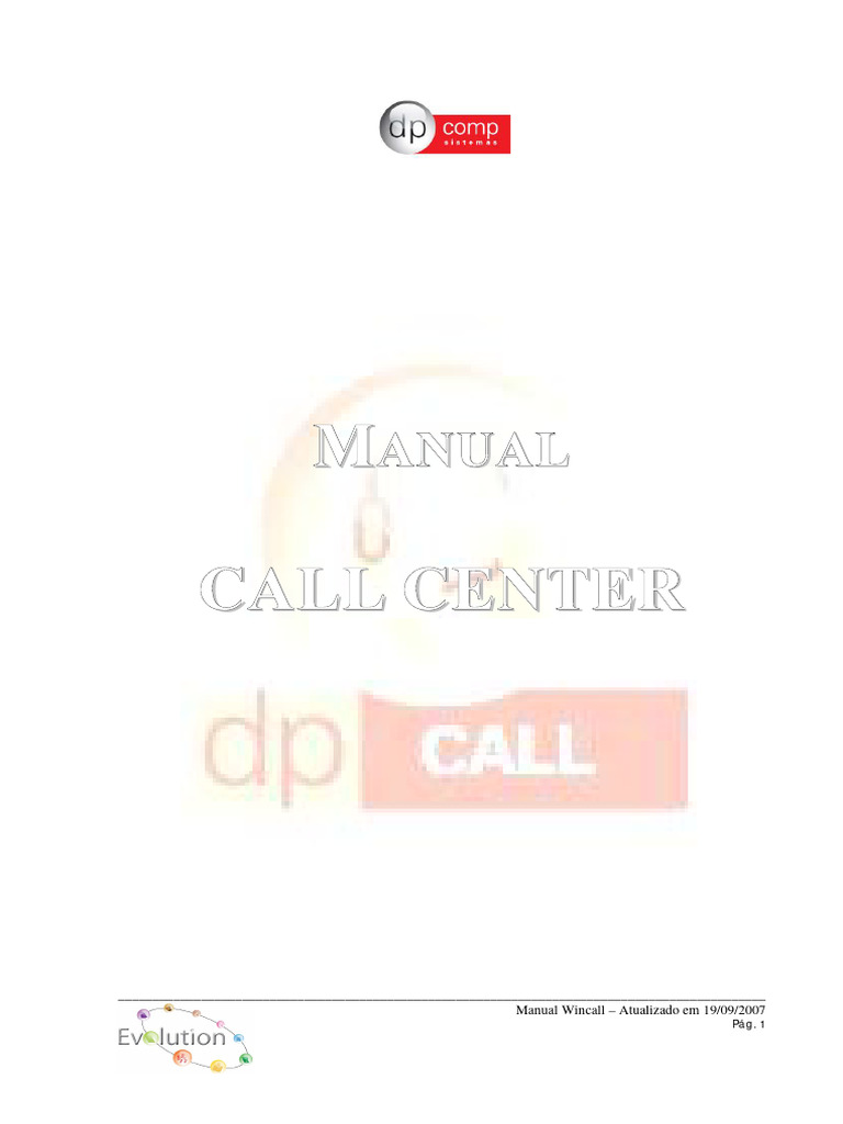 Manual Call Center | PDF | Bancos de dados | Rede de computadores