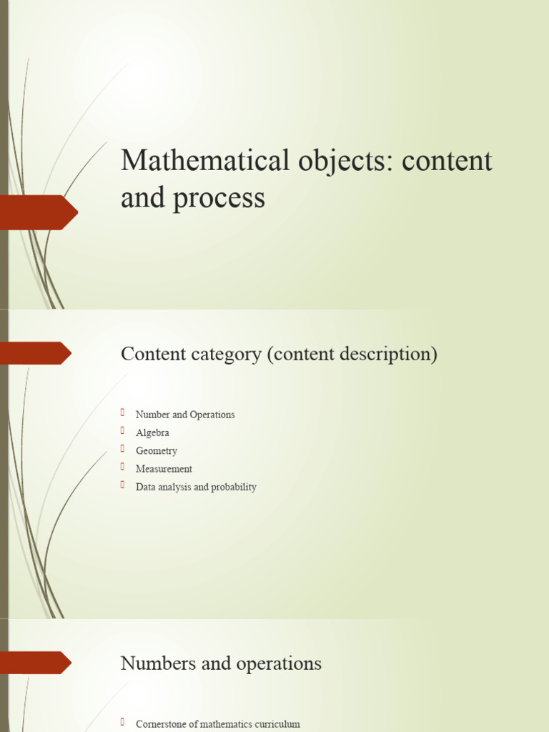 Lesson 6 Mathematical Objects | PDF | Geometry | Algebra
