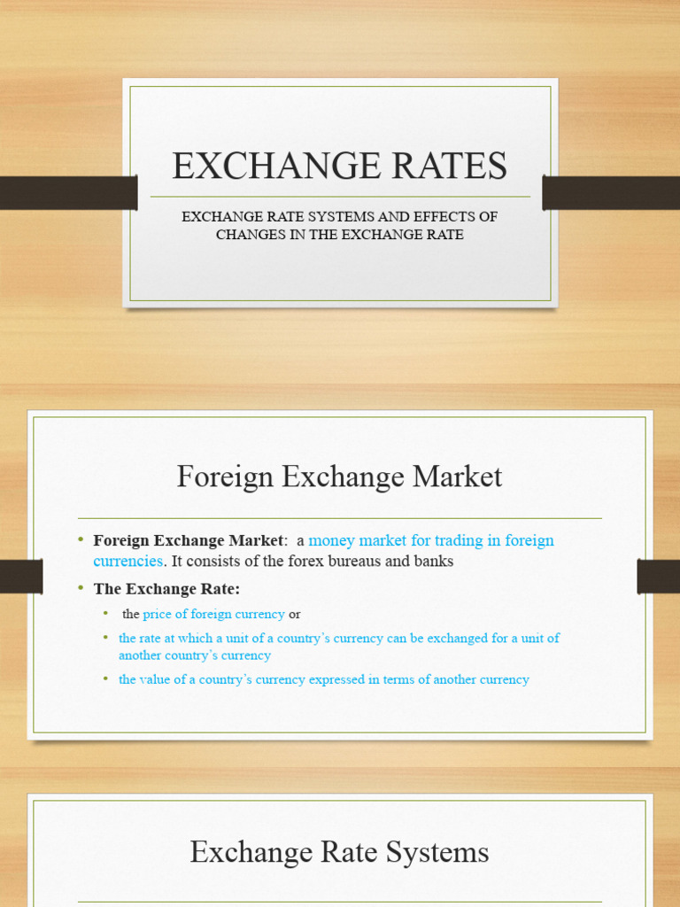 Exchange Rates | PDF | Exchange Rate | Currency Appreciation And ...