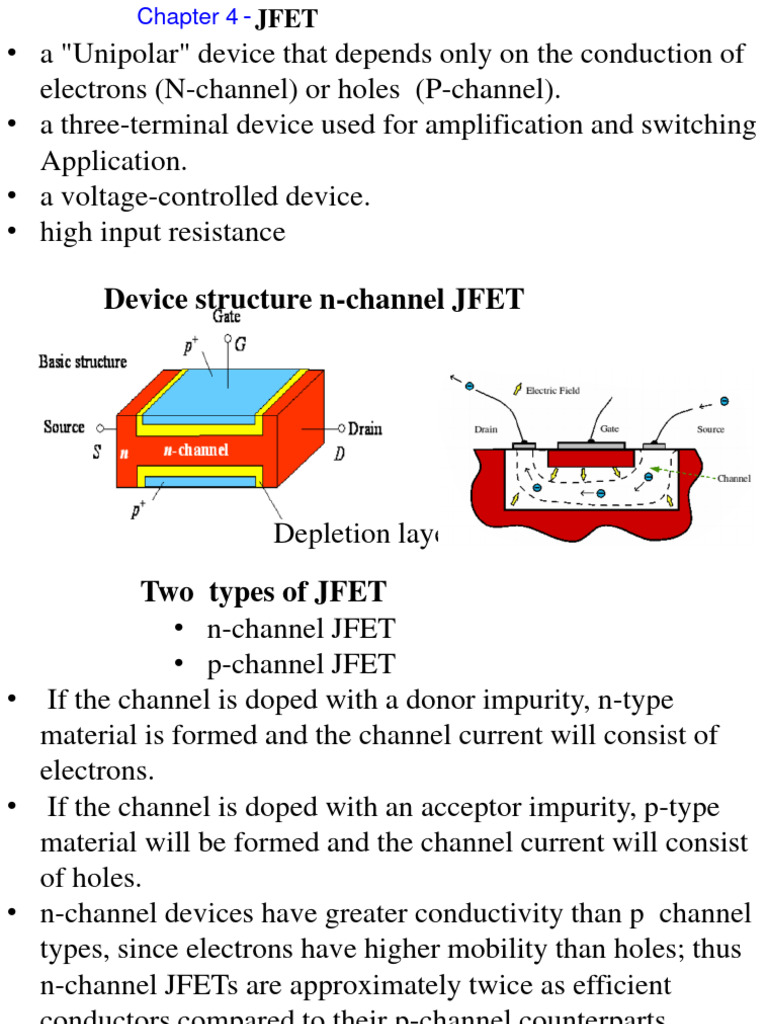 Chapter 4 Semiconductor Device JFET | Download Free PDF | Field Effect Transistor | P–N Junction