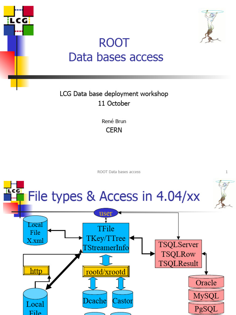Root Data Bases Access: LCG Data Base Deployment Workshop 11 October | PDF | Databases | My Sql