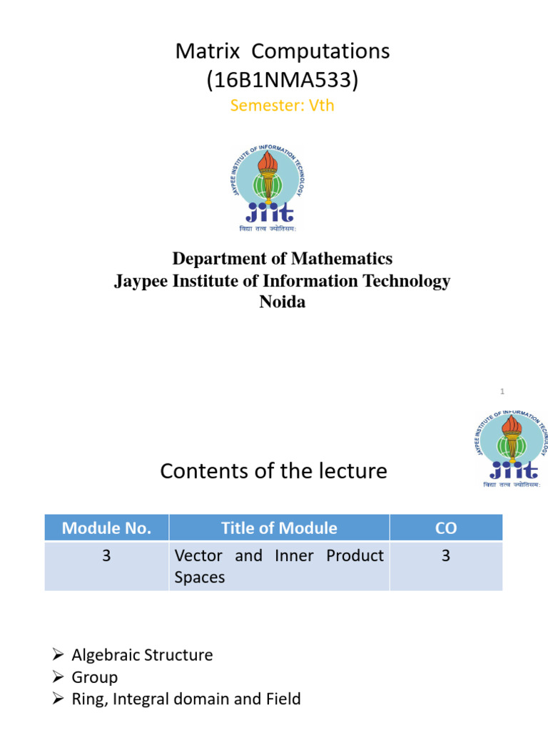 Lec 13 - Algebraic Structures | PDF | Ring (Mathematics) | Group ...