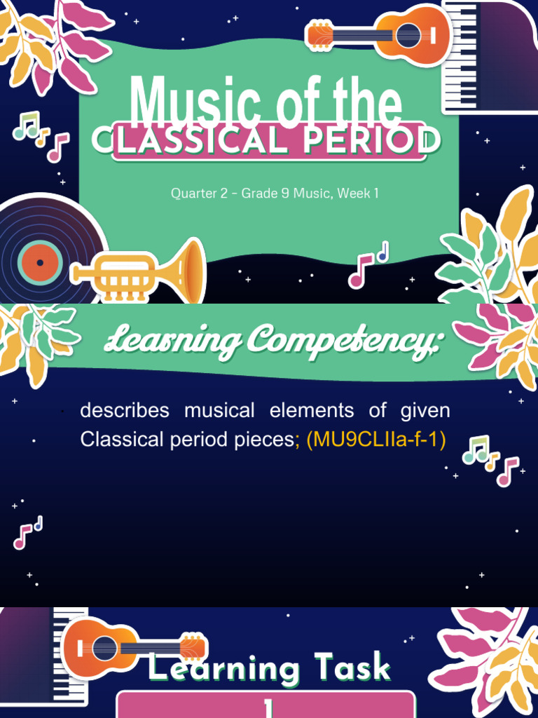 Q2-MUSIC9 PPT Music of The Classical Period | PDF | Classical Period ...