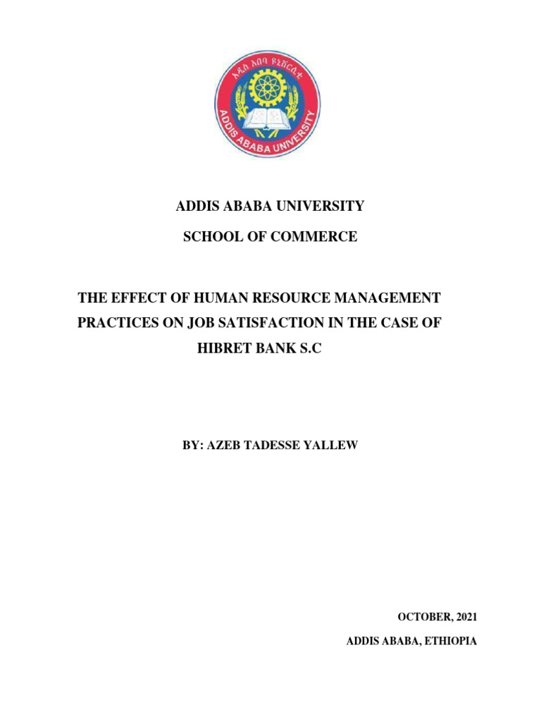 Azeb Tadesse | PDF | Cost Of Living | Human Resource Management