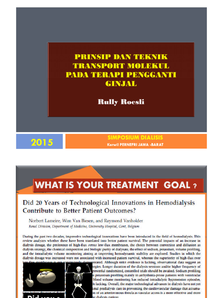 Transport Molekul Final 2015 | PDF | Hemodialysis | Separation Processes