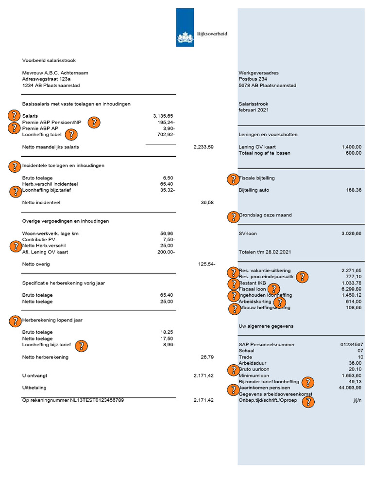 Salarisstrook+2021_versie+1.0 | PDF