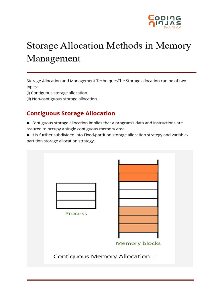 GP - OS - Storage Allocation | PDF | Computer Hardware | Computing GP - OS - Storage Allocation | PDF | Computer Hardware | Computing