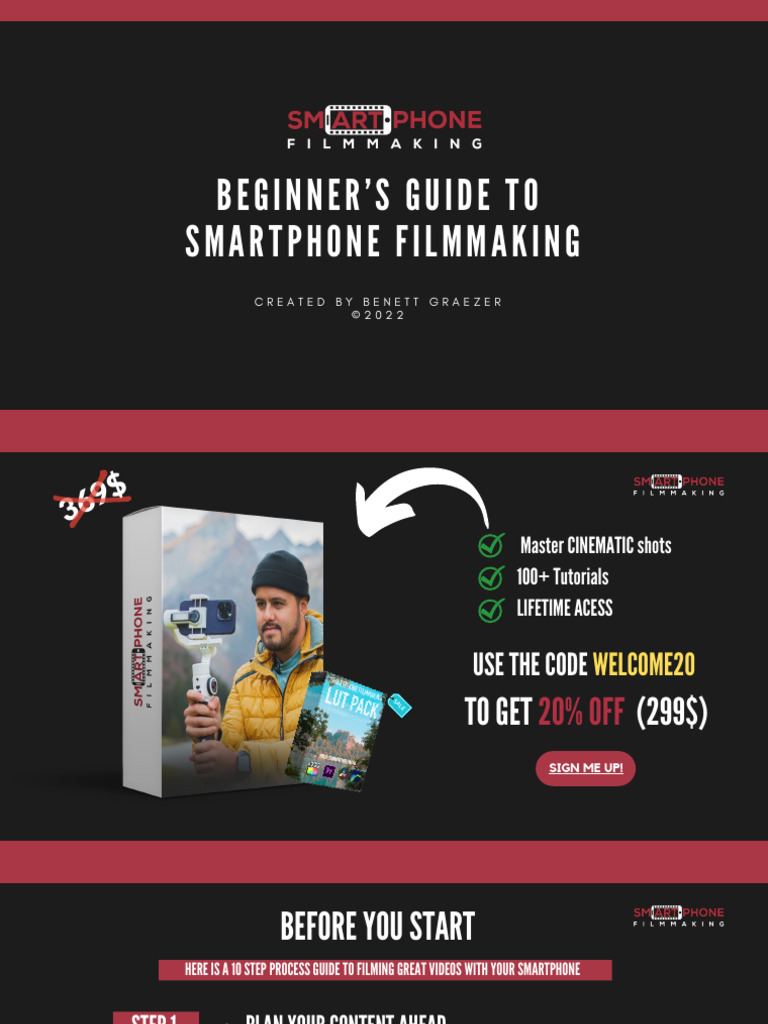 Beginners Guide To Smartphone Filmmaking Download Free Pdf Camera