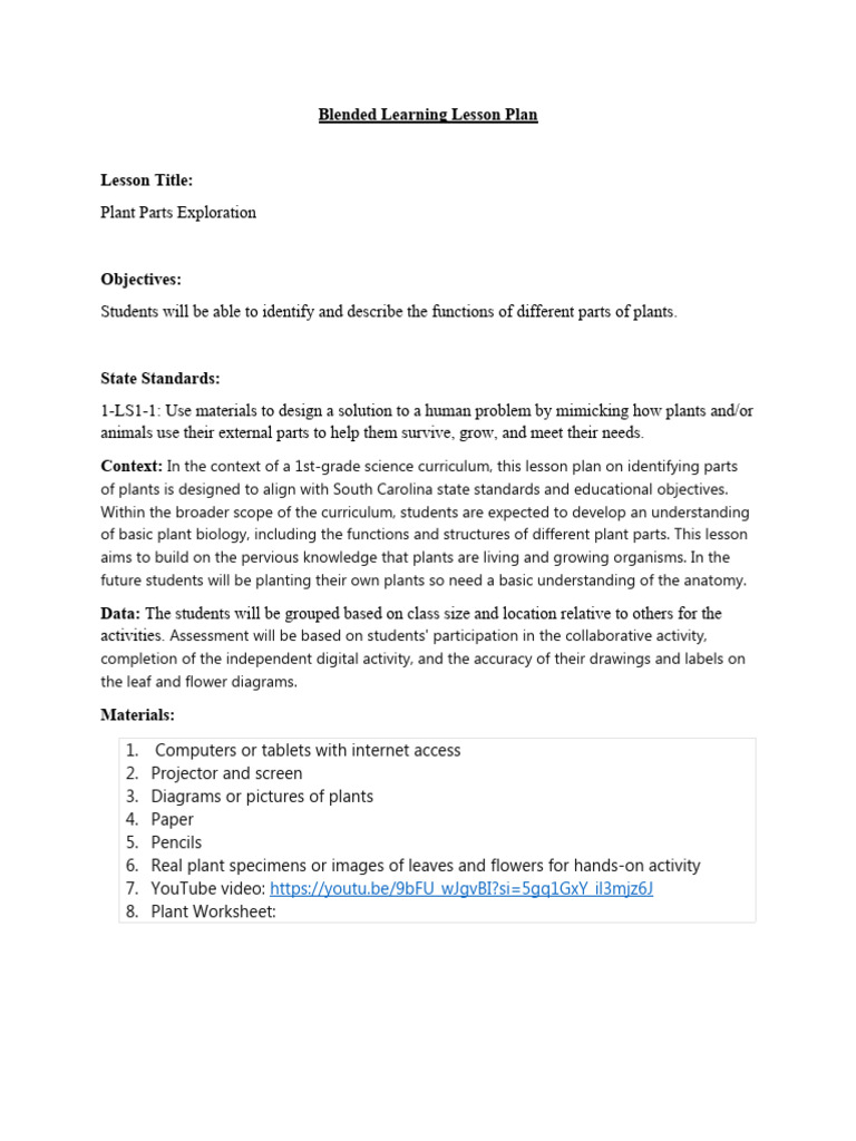 Edu 204 Blended Lesson Plan | PDF | Multimedia | Learning