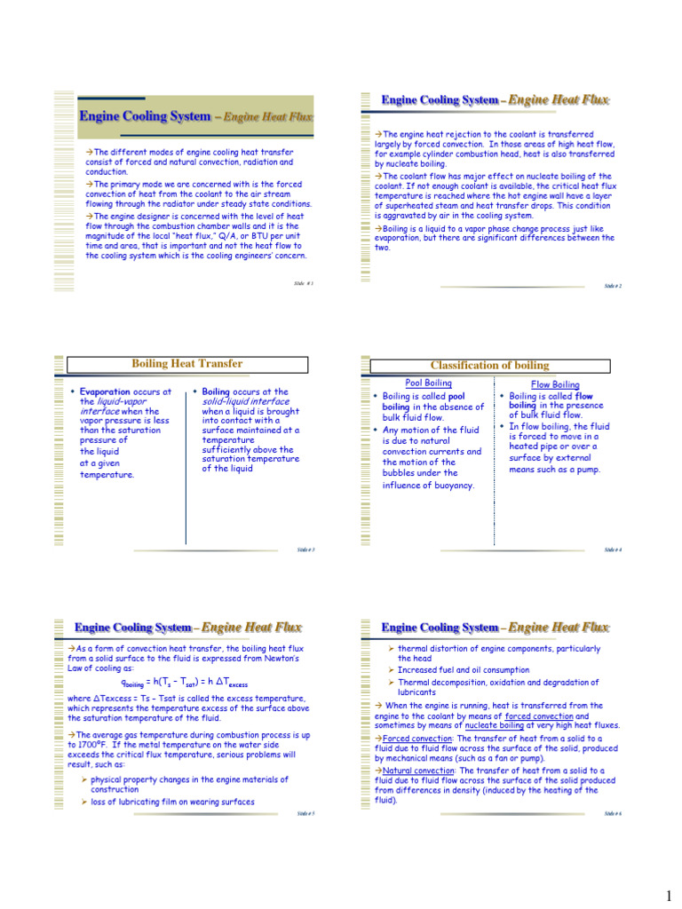 Engine Cooling System Heat Transfer Insights | PDF | Heat Transfer ...