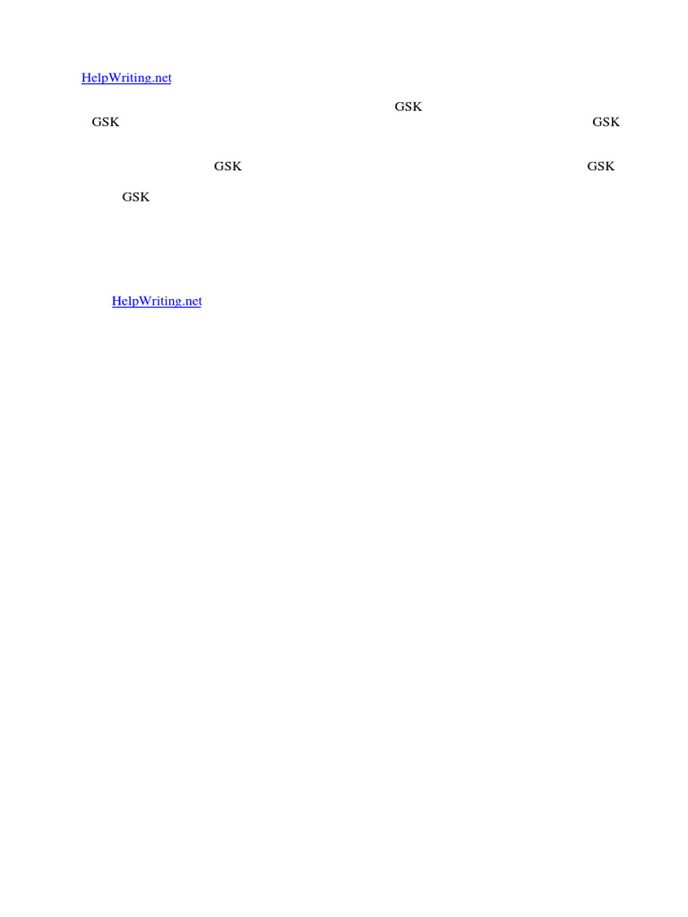 GSK Case Study | PDF | Competitive Advantage